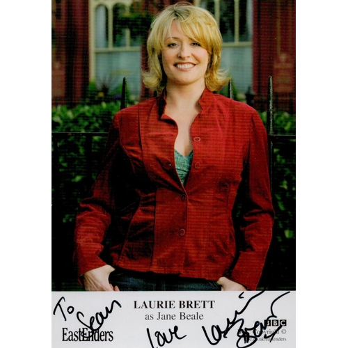 Laurie Brett signed promo colour photo Approx. 6x4 Inch. Dedicated. As ...