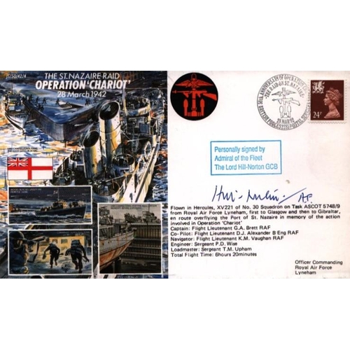 WWII Admiral of the Fleet The Lord Hill-Norton GCB signed Operation ...