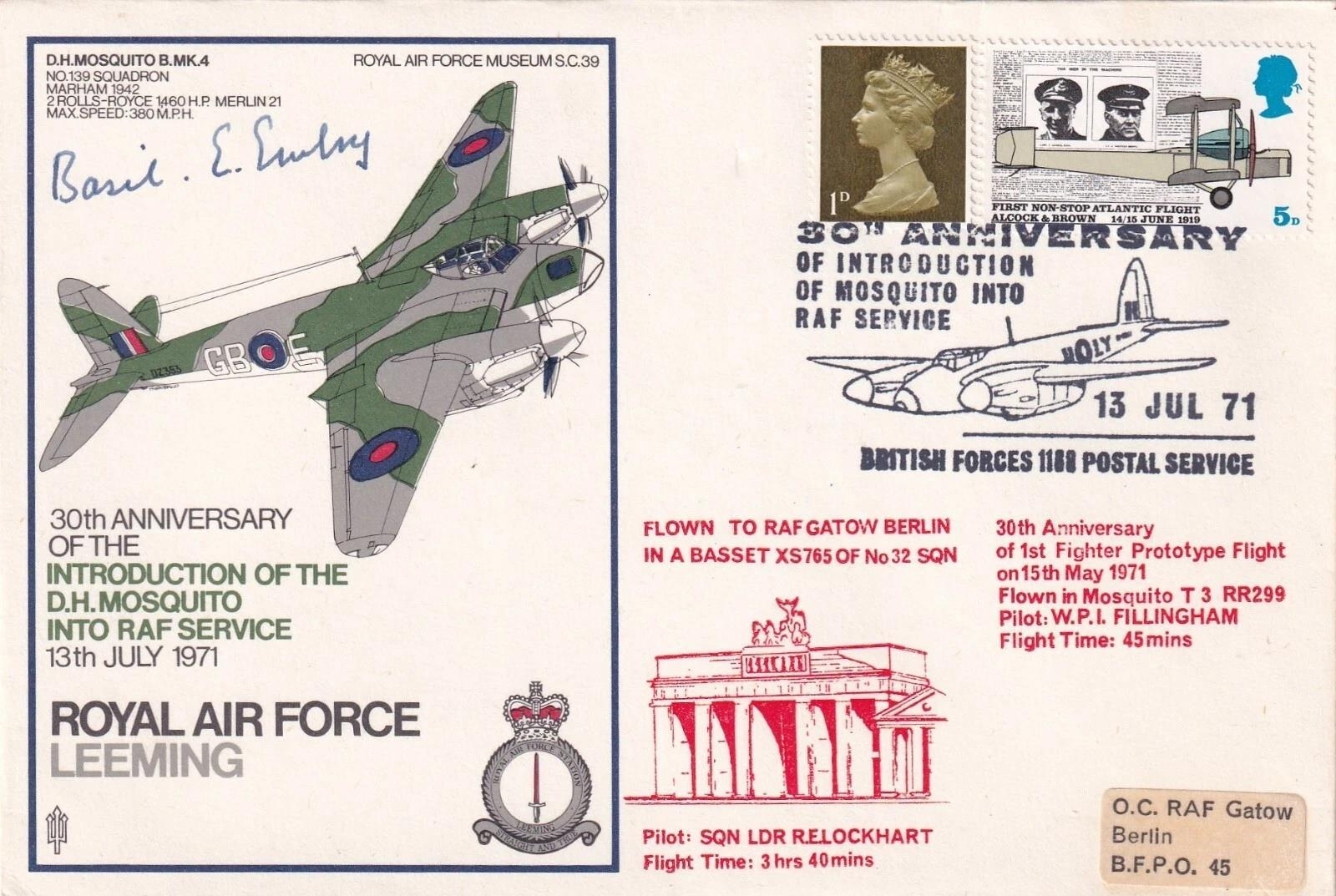 RAF Leeming Air Vice Marshal Basil Embry attack on Amiens jail, and Gestapo HQ. 13 Jul 71 BFPS 1168