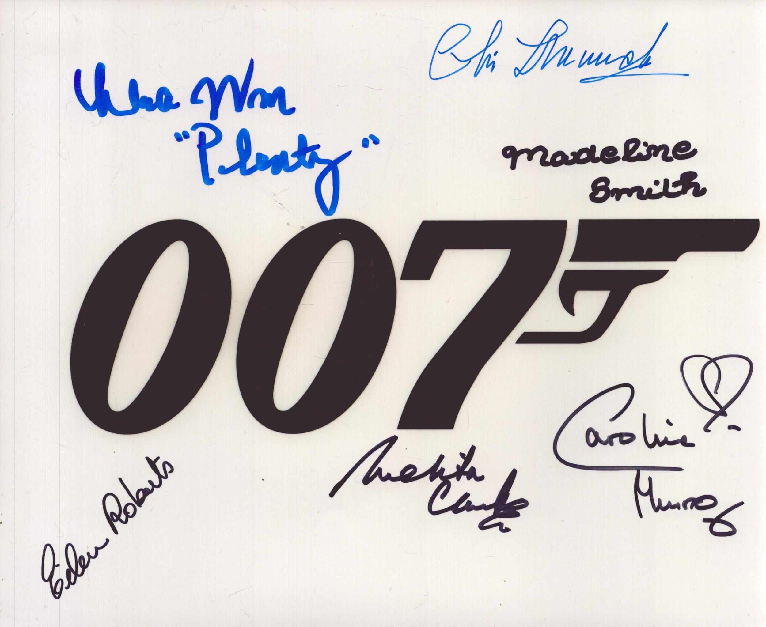 James Bond Girls multi signed 10x8 inch photo 6 fantastic signatures ...