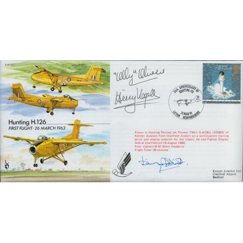 Stanley Blackbourne, Dizzy Addicott, Heinz Vogel signed EJA27 Hunting ...