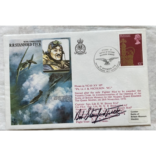 WW2 Battle Britain ace Robert Stanford Tuck DSO DFC signed on his own ...