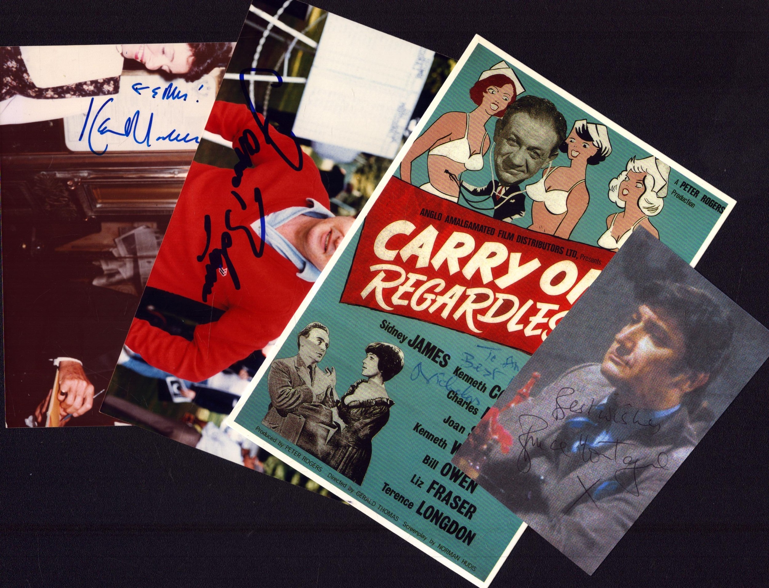 Actor collection 4, signed 6x4inch promo photos includes James Bolam ...