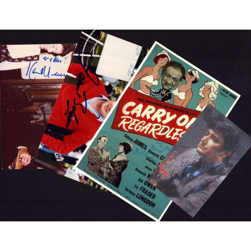 Actor collection 4, signed 6x4inch promo photos includes James Bolam ...