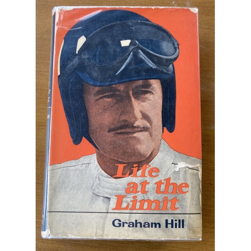 Formula One Graham Hill signed hardback book Life at the Limit. Superb ...