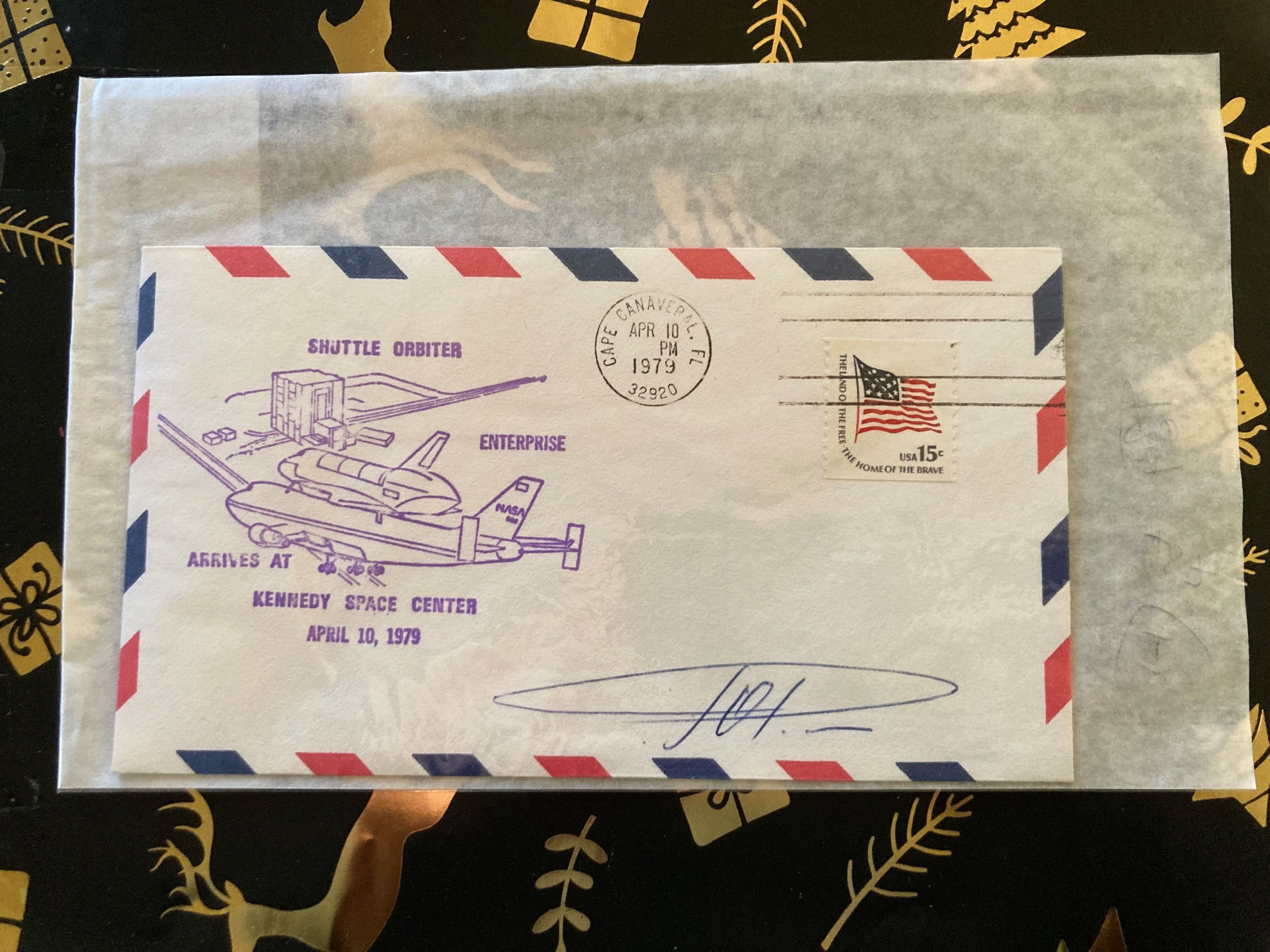 Yuri Viktorovich Romanenko Soviet cosmonaut signed 1979 Shuttle ...