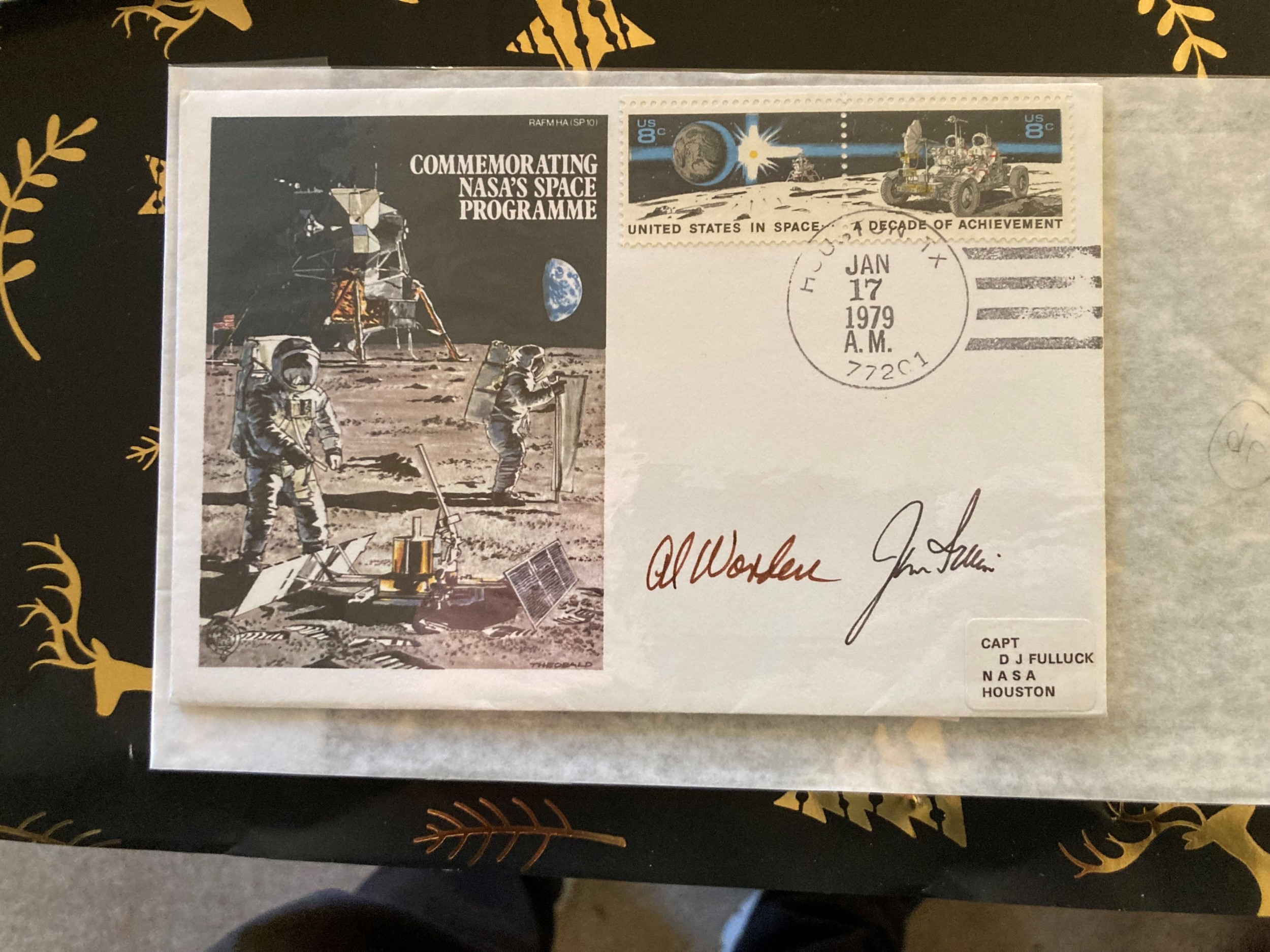 Apollo 15 astronauts Jim Irwin and Col Al Worden signed 1979 NASA space ...