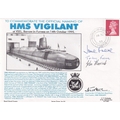 3RNCC23b HMS Vigiland ( Submarine) Signed 4. 14 Oc 95 Barrow in Furness ...