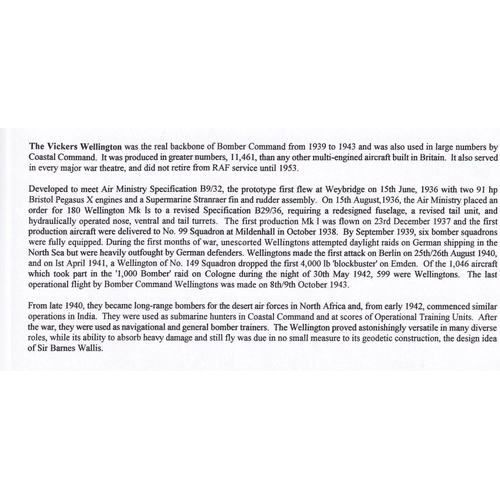 Wellington. Vickers Wellington Flown Signed W Devas, W S O Randle WW11 ...