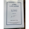 WW2 RAF Flt Lt T Payne 15 sqn signed Avro Lancaster Bomber Bookplate. 7 ...