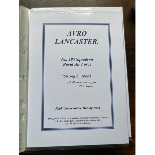 WW2 RAF Flt Lt S Hollingsworth 195 sqn signed Avro Lancaster Bomber ...