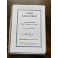 WW2 RAF Flt Lt H Bob Leedham 463 sqn signed Avro Lancaster Bomber ...