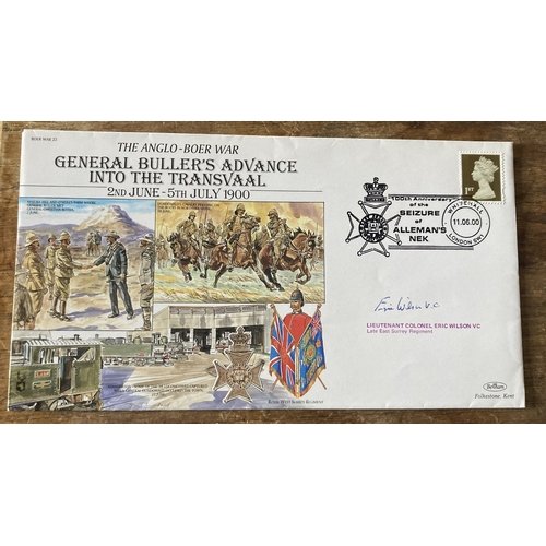 Victoria Cross winner Lt Col Eric Wilson VC signed cover. RAF The Anglo ...
