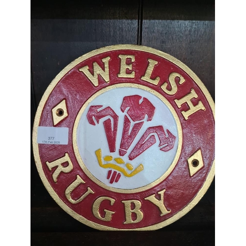 Welsh Rugby sign