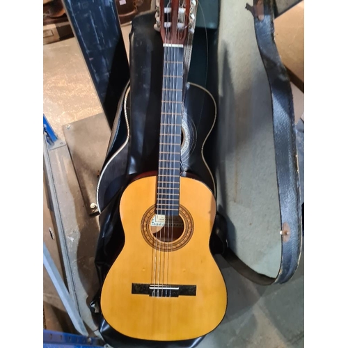 Vintage Acoustic guitar by Alfredo Albertini and one other by Hohner