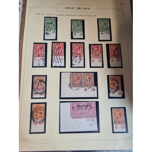 Great Britain stamp collection housed in 9 volumes, mint and used.