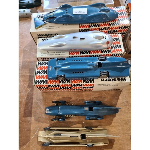 Six Western Models die cast Land Speed cars including Bluebird, Railton ...