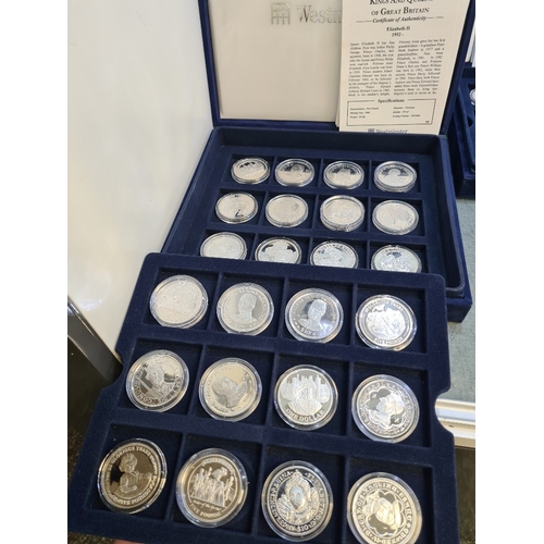 Westminster Mint silver proof coin collection - Kings & Queens of Great ...