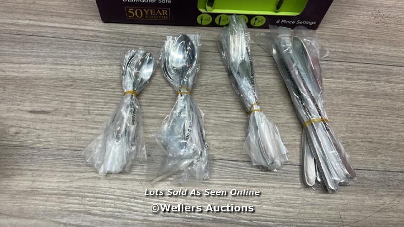 VINERS HENLEY STAINLESS STEEL CUTLERY SET, 32 PIECE / DISPLAY IN ...