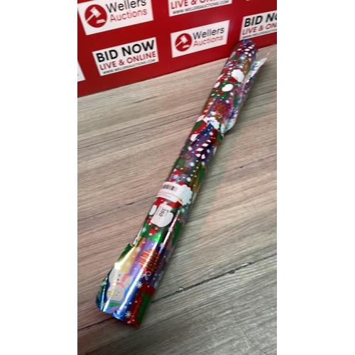 KIRKLAND SIGNATURE FOIL WRAP REVERSIBLE CHRISTMAS PAPER / SEE IMAGES / D23