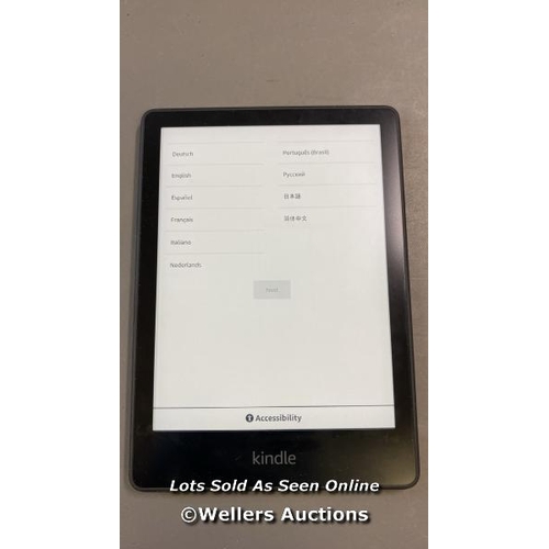 AMAZON KINDLE PAPERWHITE / 11TH GEN / M2L3EK / RESTORED TO FACTORY DEFUALTS