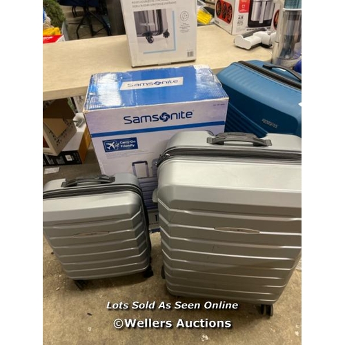 SAMSONITE TECH 3 2PC HARDSIDE LUGGAGE SET / SIGNS OF USE / TWO CASES ...
