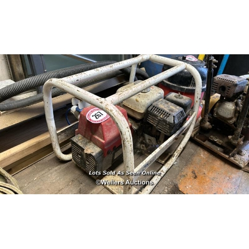 GENERATOR WITH HONDA GX200 MOTOR