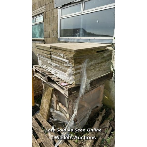 80X HONED NATURAL STONE PAVING SLABS, 60CM (W) X 90CM (L) X 3CM (T)