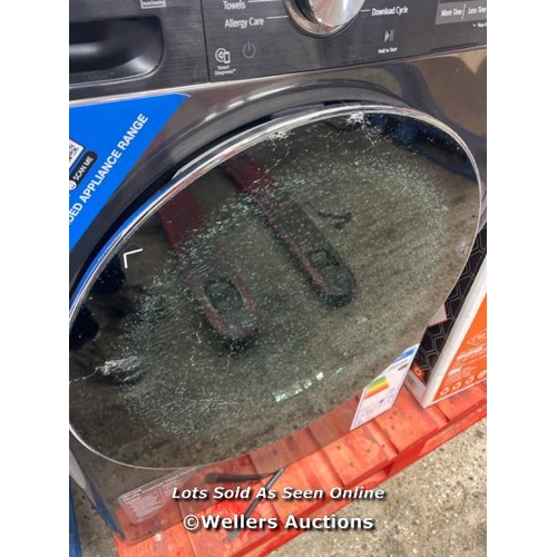 LG FDV1109B 9KG HEAT PUMP TUMBLE DRYER - A+++ / SMASHED DOOR, BROKEN ...