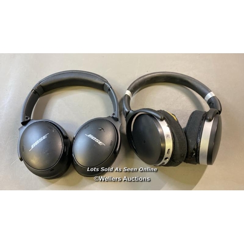 X1 SENNHEISER HD450 HEADPHONES AND X1 BOSE HEADPHONES MODEL 437310
