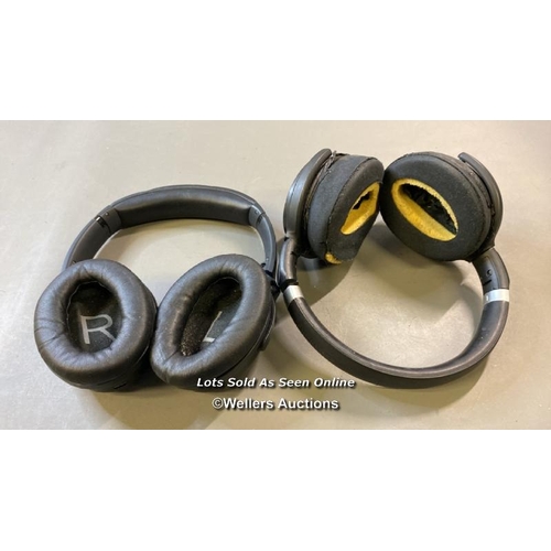 X1 SENNHEISER HD450 HEADPHONES AND X1 BOSE HEADPHONES MODEL 437310
