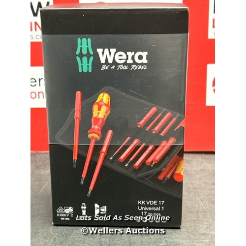 WERA KRAFTFORM KOMPAKT VDE 17 UNIVERSAL 1 INTERCHANGEABLE SCREWDRIVER ...