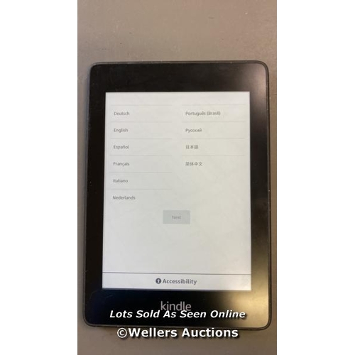 AMAZON KINDLE PAPERWHITE PQ94WIF - FACTORY SETTINGS RESTORED