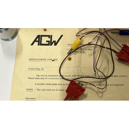 Collection of model trains, track and accessories including Hornby ...