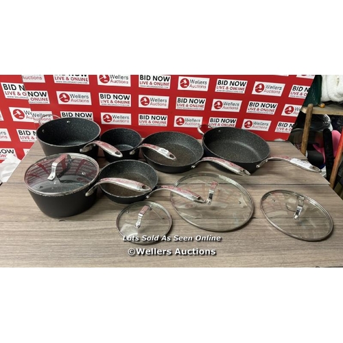 THE ROCK COOKWARE 10PC. COOKWARE SET / SIGNS OF USE / C9