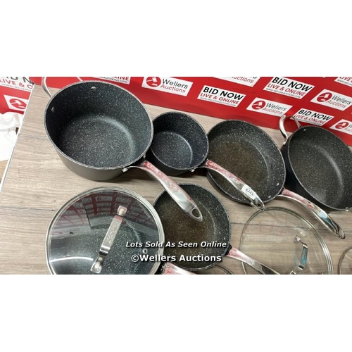 THE ROCK COOKWARE 10PC. COOKWARE SET / SIGNS OF USE / C9