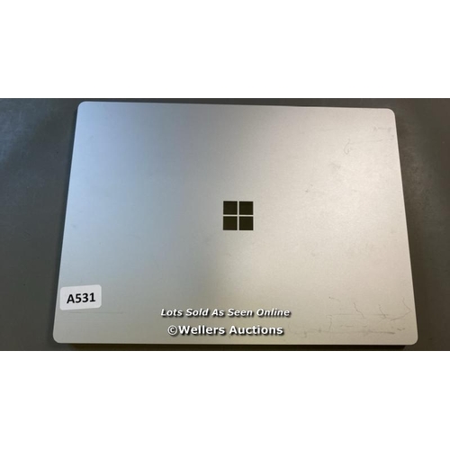 MICROSOFT 1872 / 16GB RAM / 250GB HD / I7-1065G7 @ 1.30GHZ / SN ...
