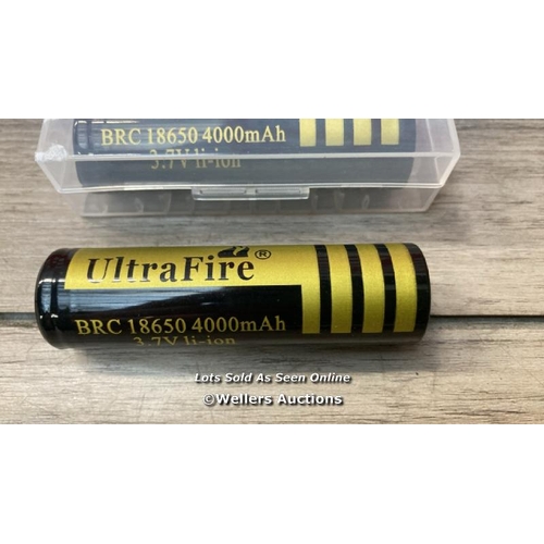 ULTRAFIRE BRC 3.7V 4000MAH LI-ION RECHARGEABLE UNPROTECTED BATTERY ...
