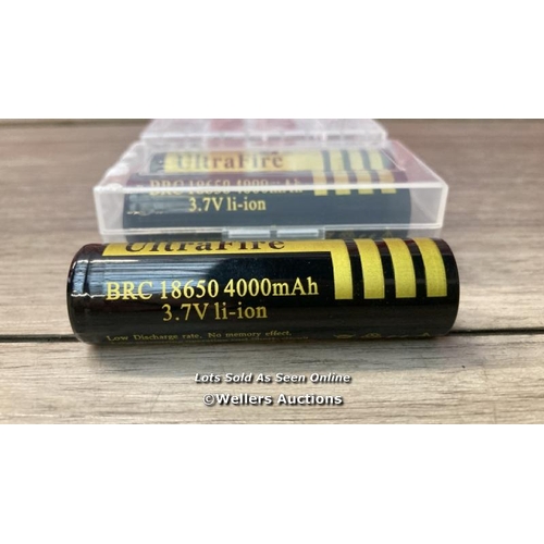 ULTRAFIRE BRC 3.7V 4000MAH LI-ION RECHARGEABLE UNPROTECTED BATTERY ...