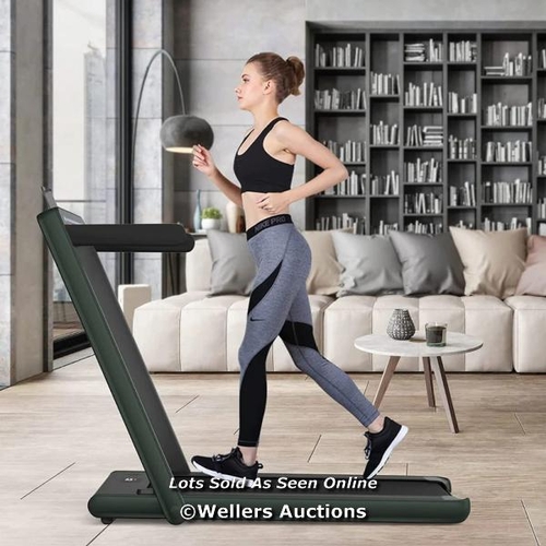 FOLDING TREADMILL ELECTRIC 1-12KM/H WITH BLUETOOTH-GREEN
