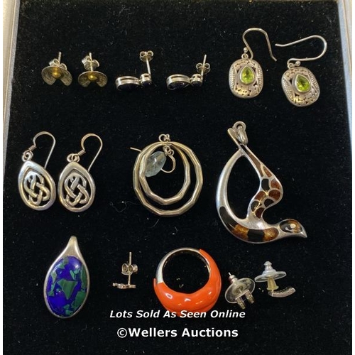 X3 PAIR OF SILVER EARRINGS, X2 PAIR OF EARRINGS MARKED AS 925, X2 ...