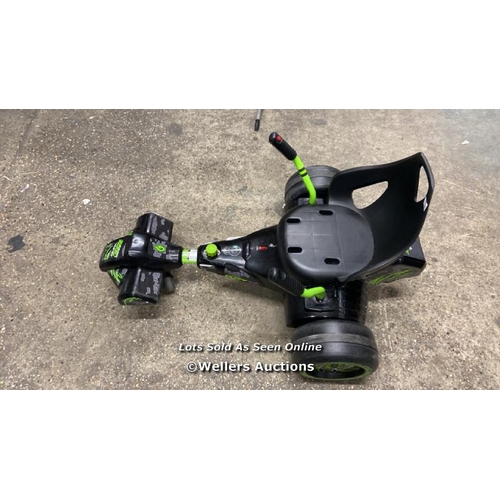 HUFFY GREEN MACHINE VORTEX 12V ELECTRIC RIDE ON / UNTESTED / SEE IMAGES ...