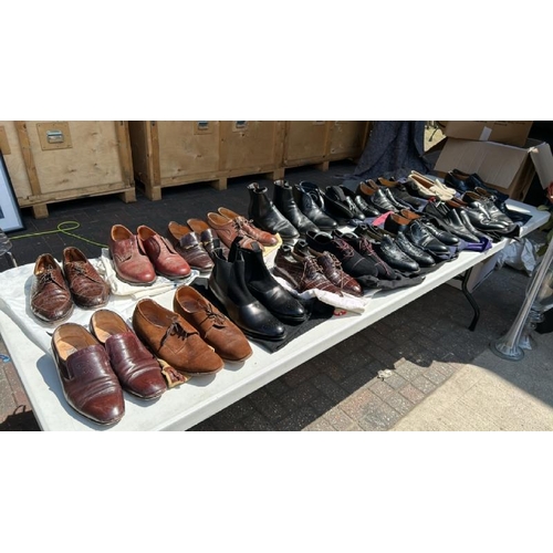 A SELECTION OF PRE-OWNED MENS DESIGNER DRESS SHOES, BRANDS INCL. BARKER ...