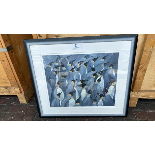 FRAMED AND GLAZED OIL ON CANVAS TITLED 'GATHERING OF KINGS', SIGNED BY ...