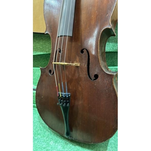 A French cello, internal label reads "Expositions Universelles De 1853 ...