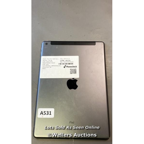APPLE IPAD 10.2' 8 GEN 128GB MODEL A2429 ICLOUD.UNLOCKED IMEI ...