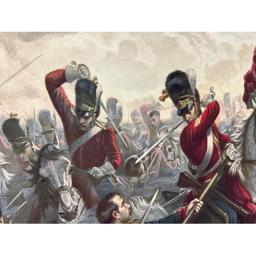 Canvas art print of Sgt Ewart of the Scots greys taking the eagle at ...