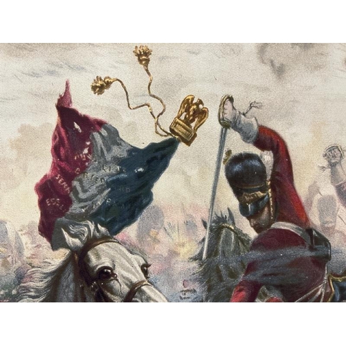 Canvas art print of Sgt Ewart of the Scots greys taking the eagle at ...