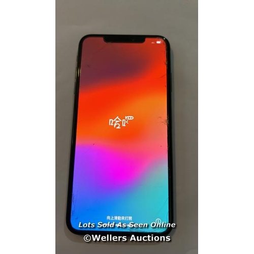 APPLE IPHONE XS MAX / MODEL NO: A2101 / SPACE GREY / 512GB / SERIAL NO ...