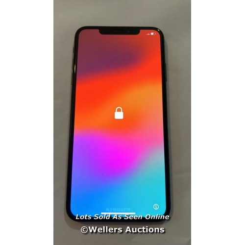 APPLE IPHONE XS MAX / MODEL NO: A2101 / SPACE GREY / 64GB / SERIAL NO ...